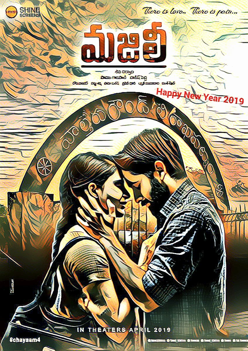 Majili Movie Happy New Year Poster - Social News XYZ