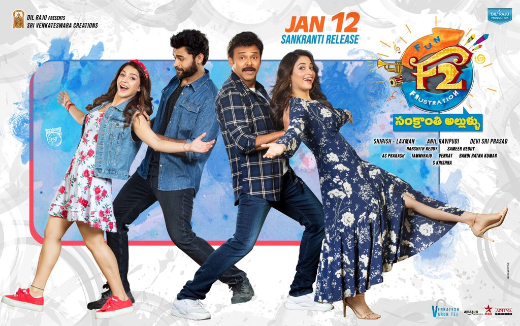 F2 - Fun And Frustration Movie Release Date Poster - Social News XYZ