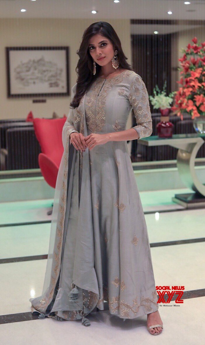 Actress Malavika Mohanan Stills From Petta Pre Release Event In Punit ...