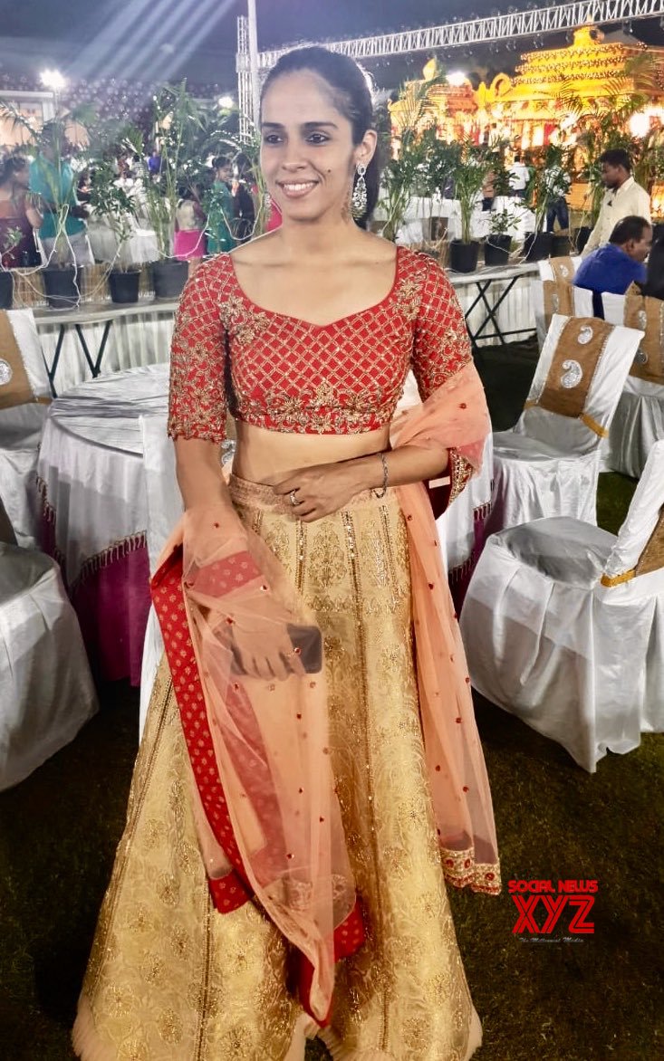 Saina Nehwal Stills From Wedding Celebration Of Sikki Reddy And Buss ...