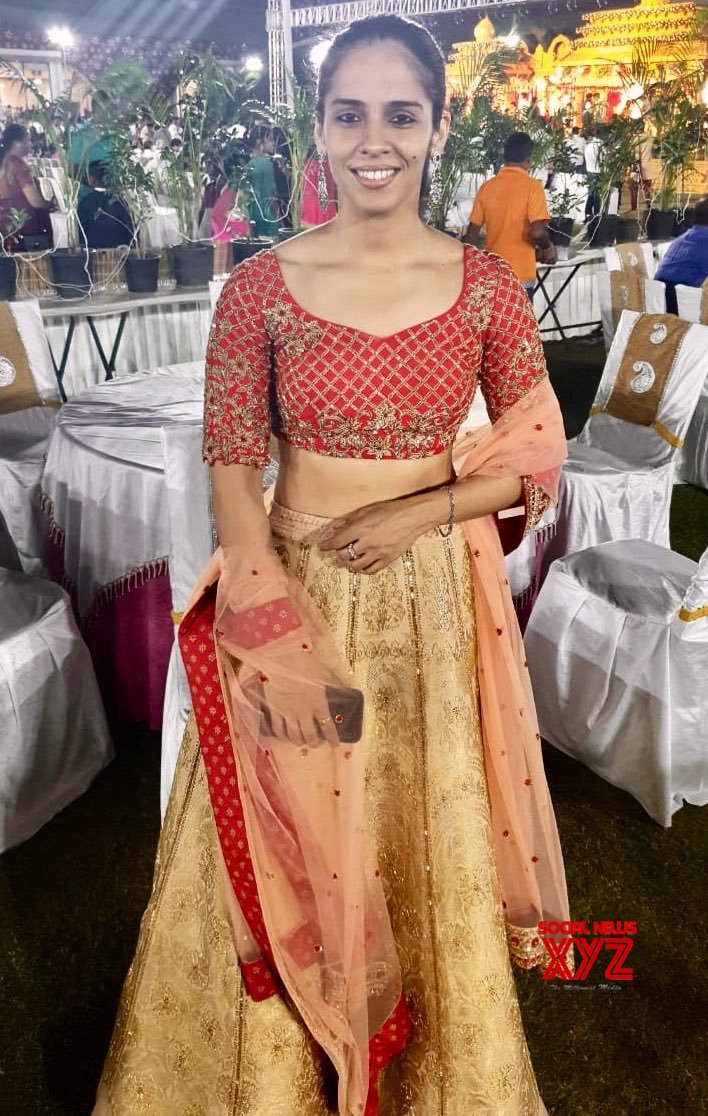 Saina Nehwal Stills From Wedding Celebration Of Sikki Reddy And Buss ...