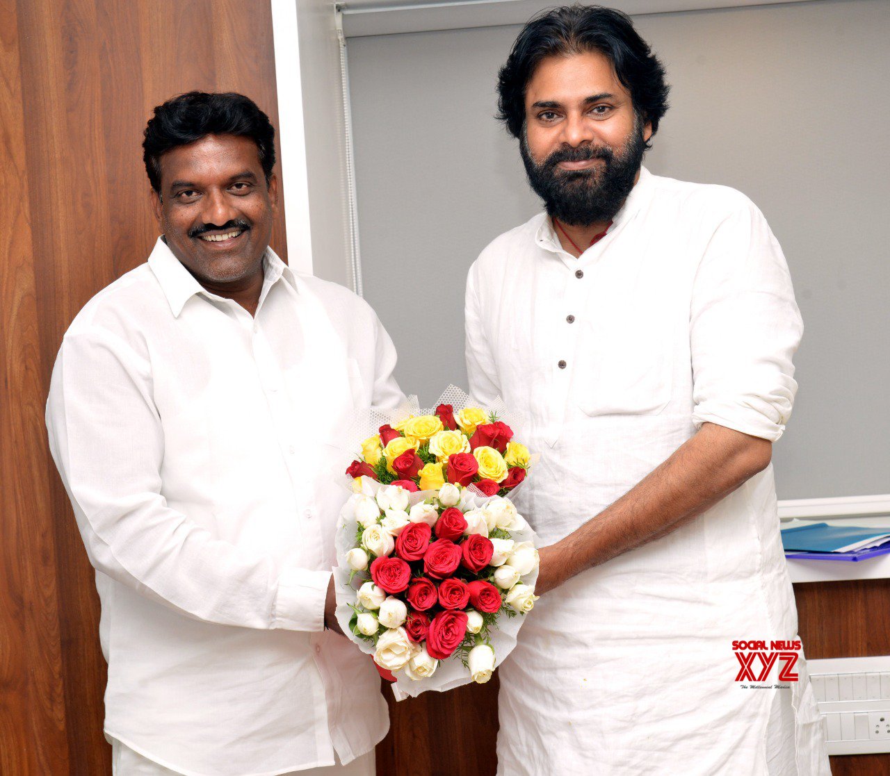 JanaSena Chief Pawan Kalyan Stills With Party Secunderabad MP Candidate ...