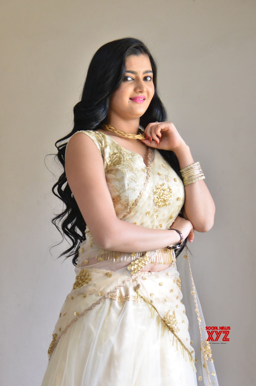 Actress Akshitha Stills From Prasnistha Movie Pre Release Press Meet ...