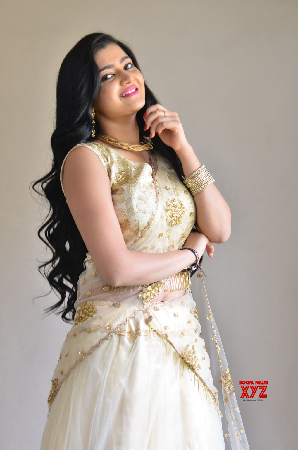 Actress Akshitha Stills From Prasnistha Movie Pre Release Press Meet ...