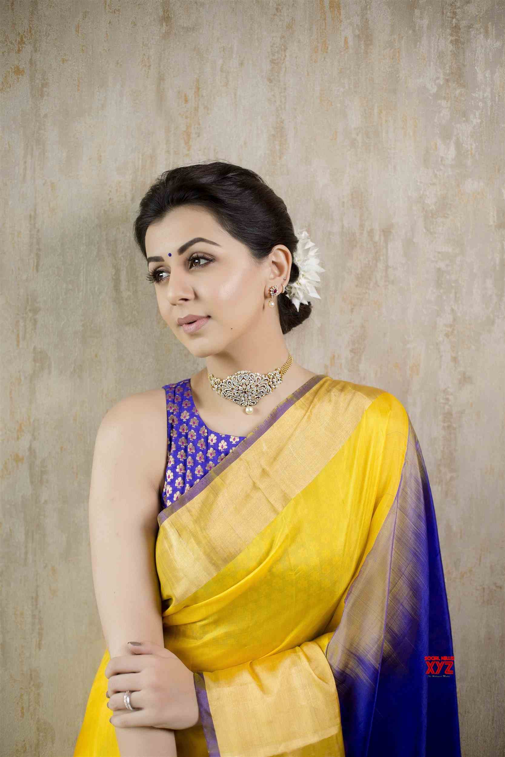 Actress Nikki Galrani Latest Traditional Stills - Social News XYZ