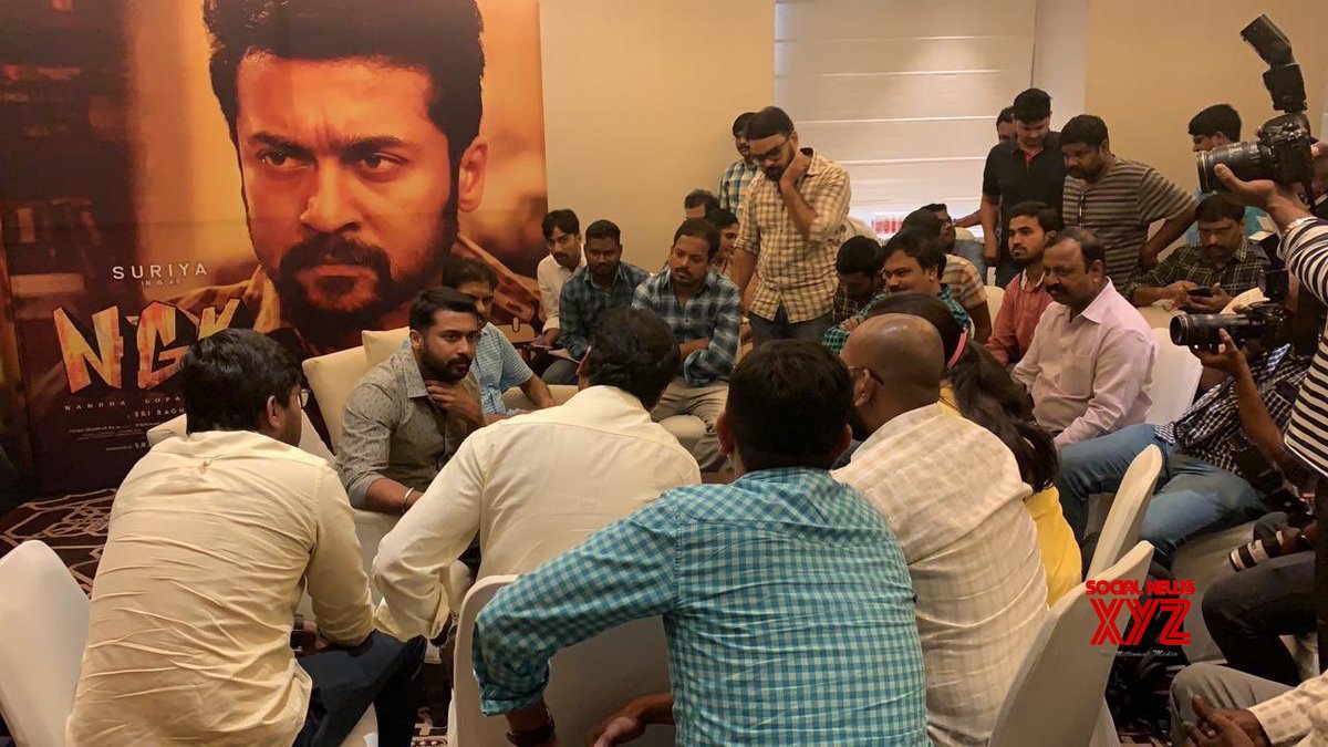 Suriya Media Interaction Stills From NGK Movie Pre Release Event ...