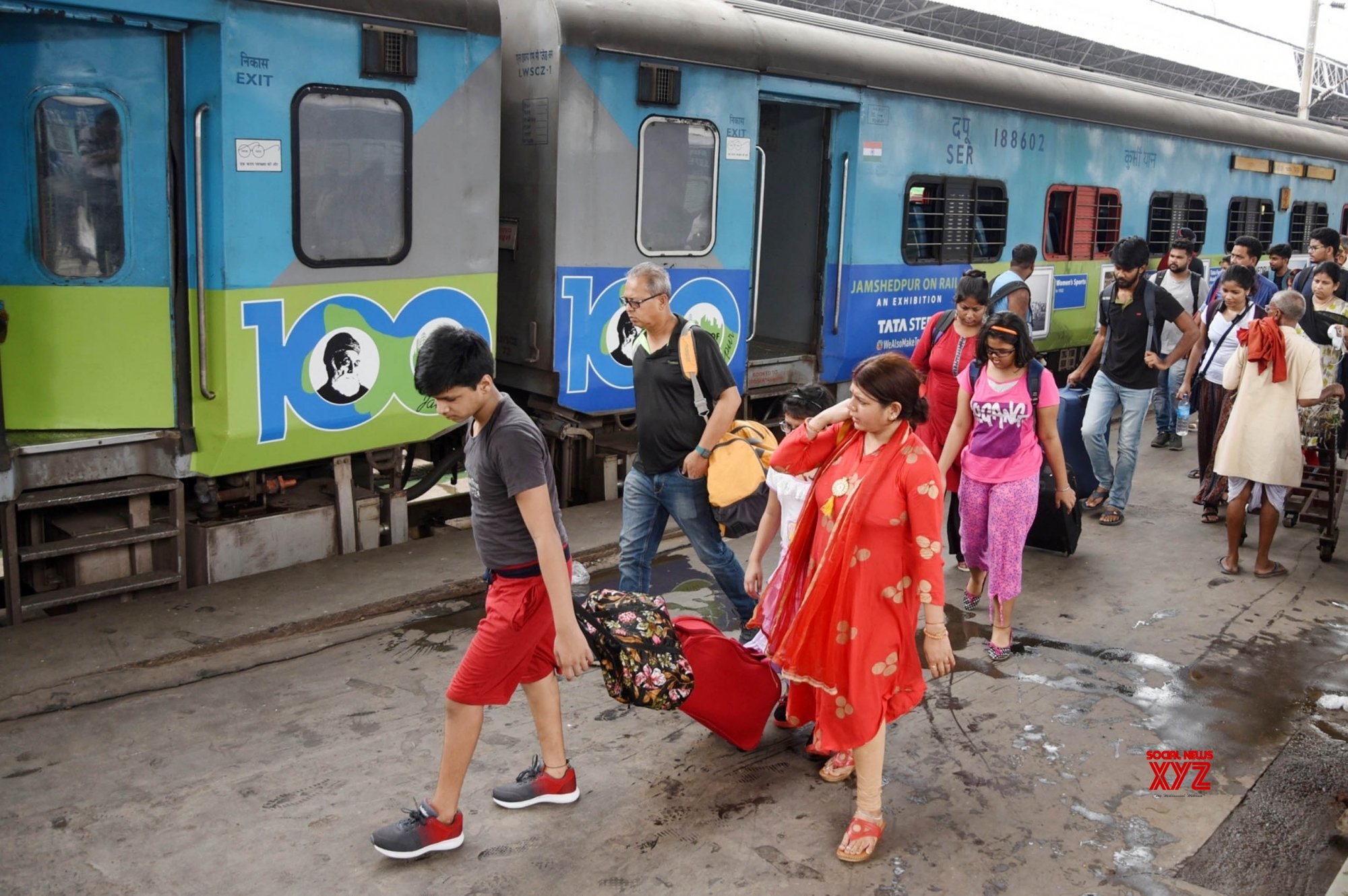 Howrah: Steel Express with pictorial depictions of Tata Steel's journey ...
