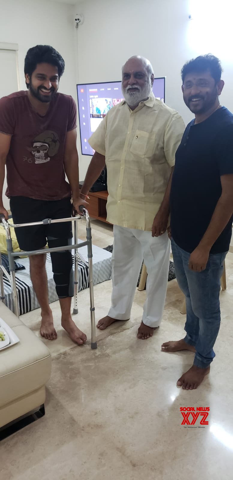 Ragavendra Rao And BVS Ravi Met Nagashaurya And Wished Him A Speed ...