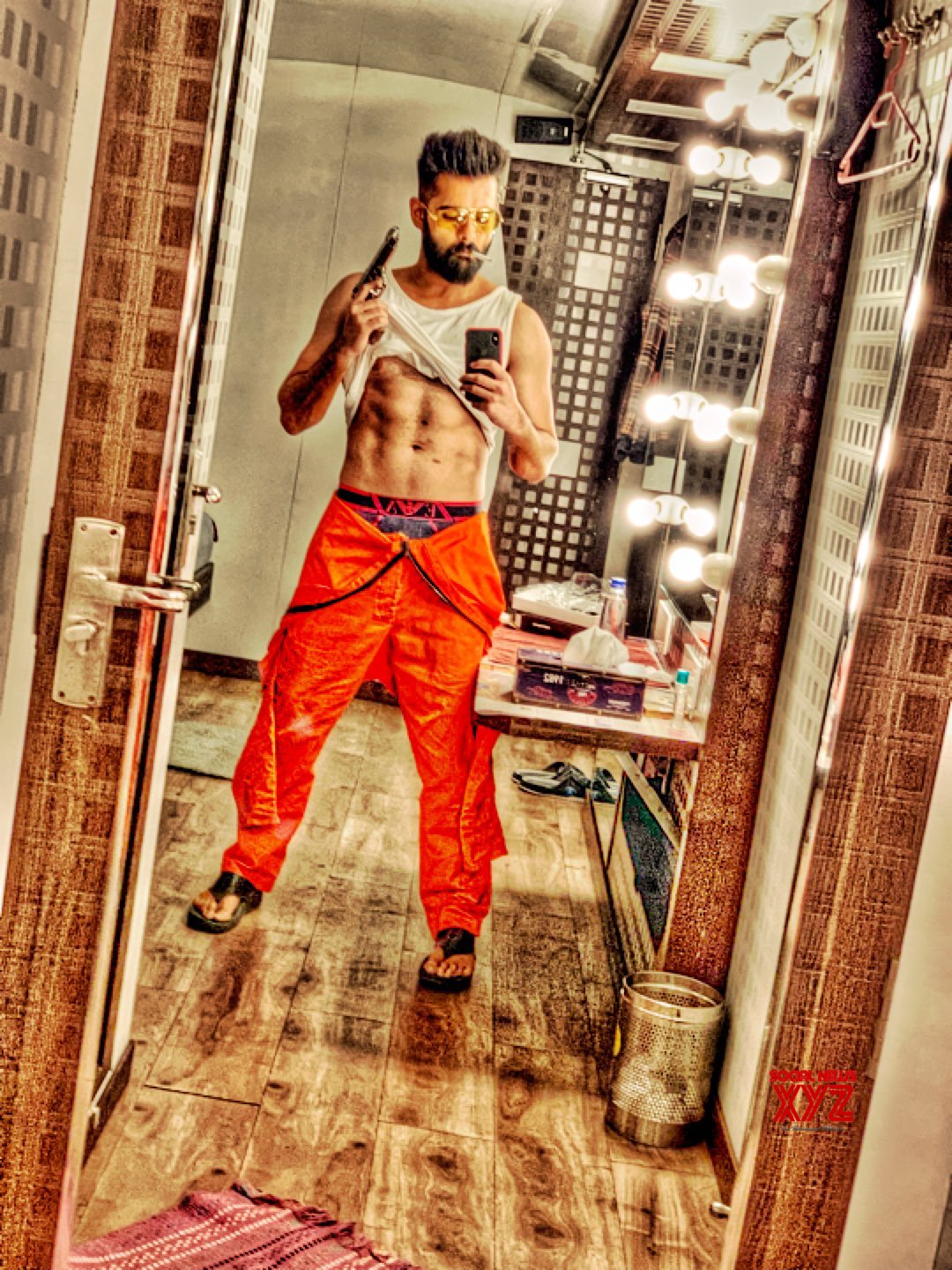 Ram Pothineni Latest Six Pack Still From ISmart Shankar Movie - Social ...