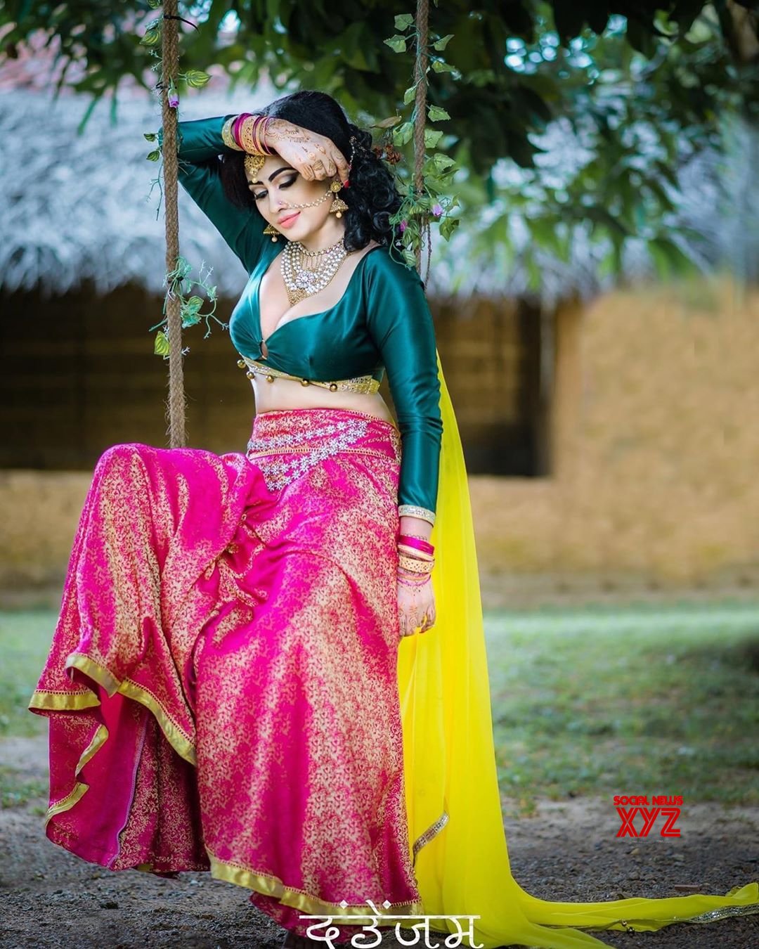 Actress Piumi Hansamali Hot Stills In A Saree - Social News XYZ
