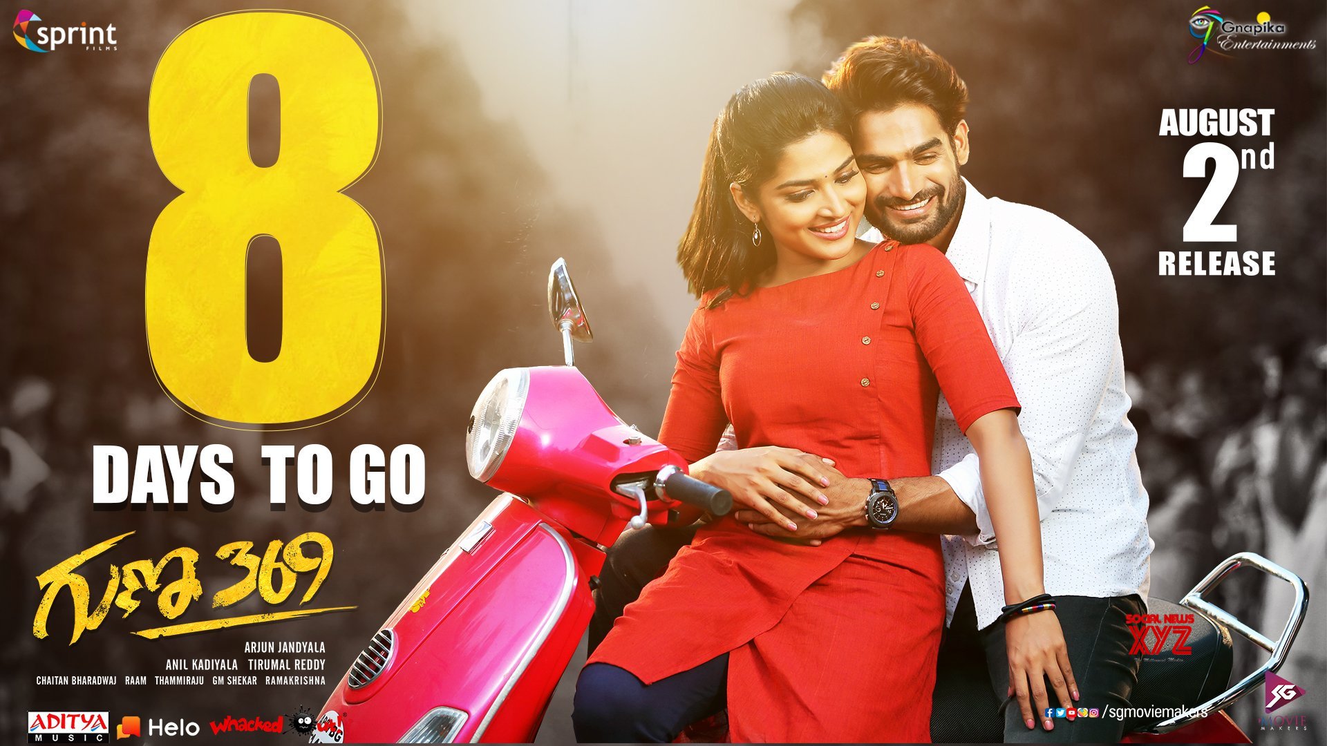 Guna 369 Movie 8 Days To Go Poster - Social News XYZ