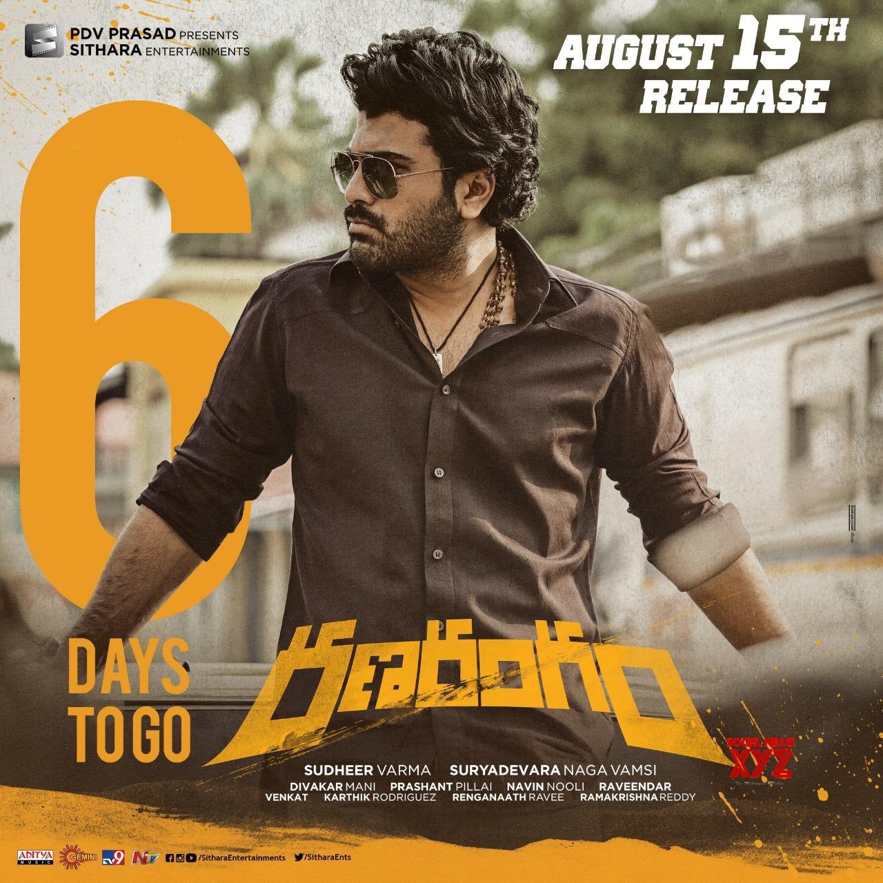 Sharwanand's Ranarangam Movie 6 Days To Go Poster - Social News XYZ