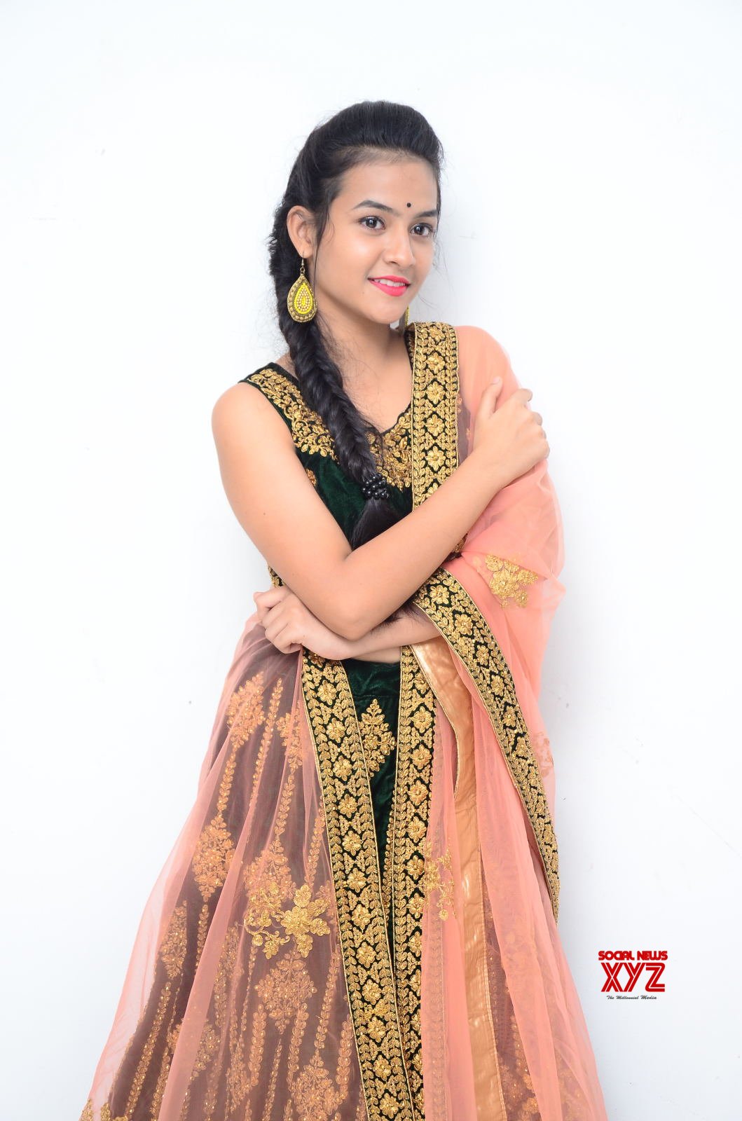 Actress Sahithi Stills From Boy Movie Pre Release Event - Social News XYZ