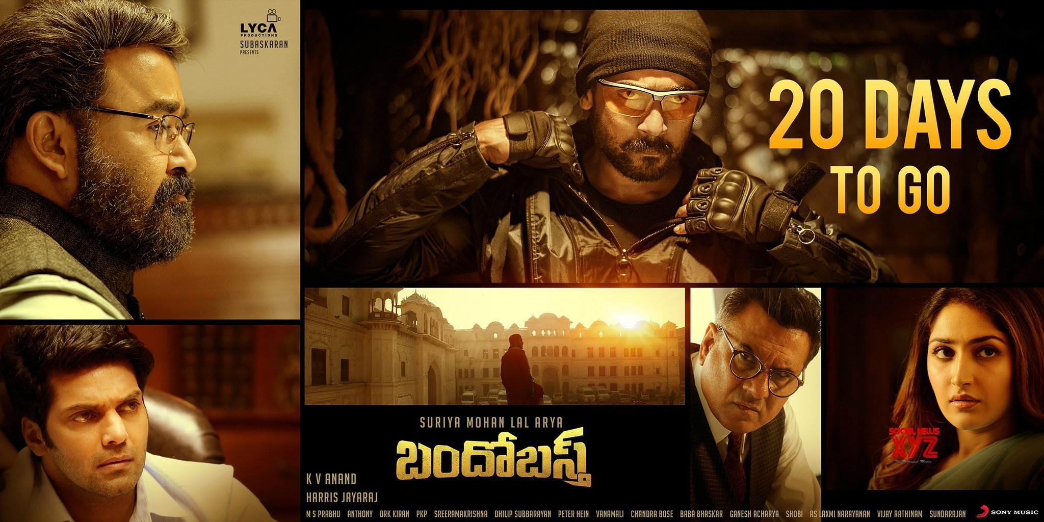 Suriya's Kaappaan Or Bandobast Movie 20 Days To Go Posters - Social ...