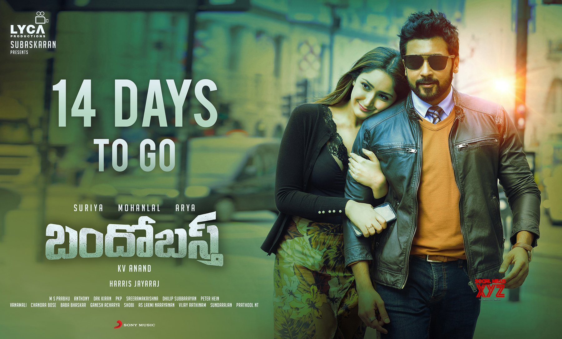 Suriya's Bandobast Movie 14 Days To Go Poster - Social News XYZ
