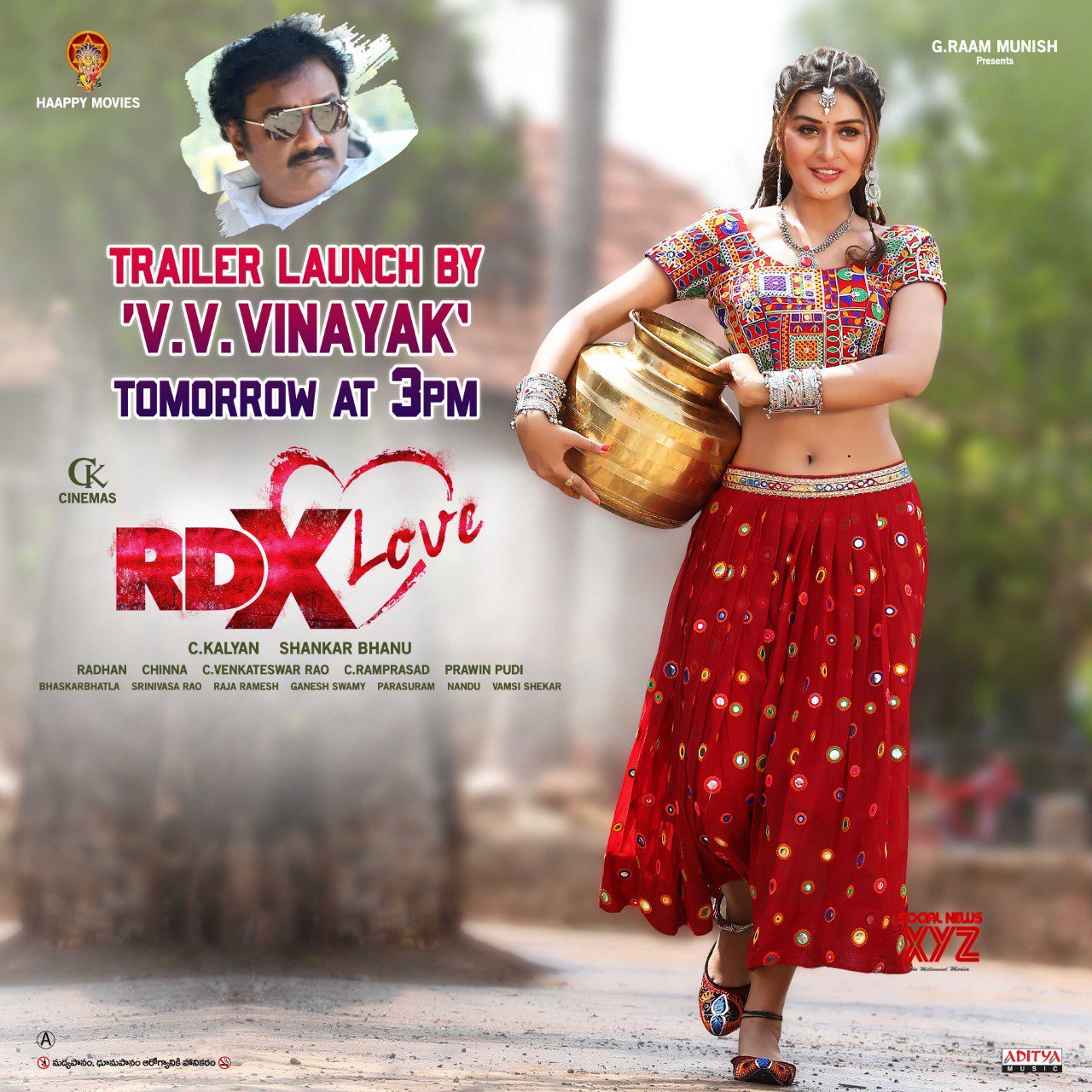 RDX Love Movie Trailer Will Be Launched By VV Vinayak At 3 PM Tomorrow ...