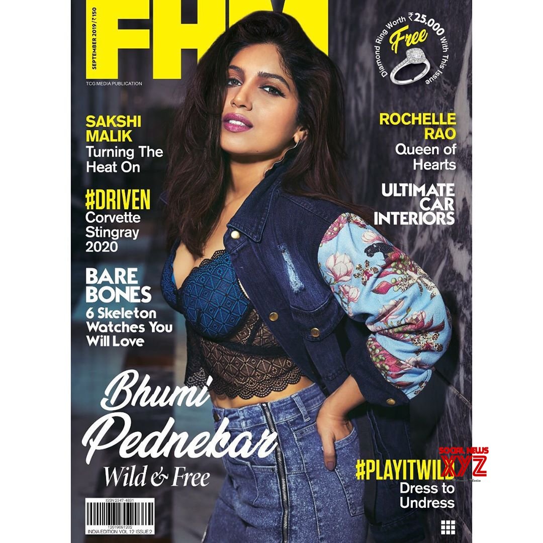 Actress Bhumi Pednekar Stunning Stills From FHM Photo Shoot - Social ...