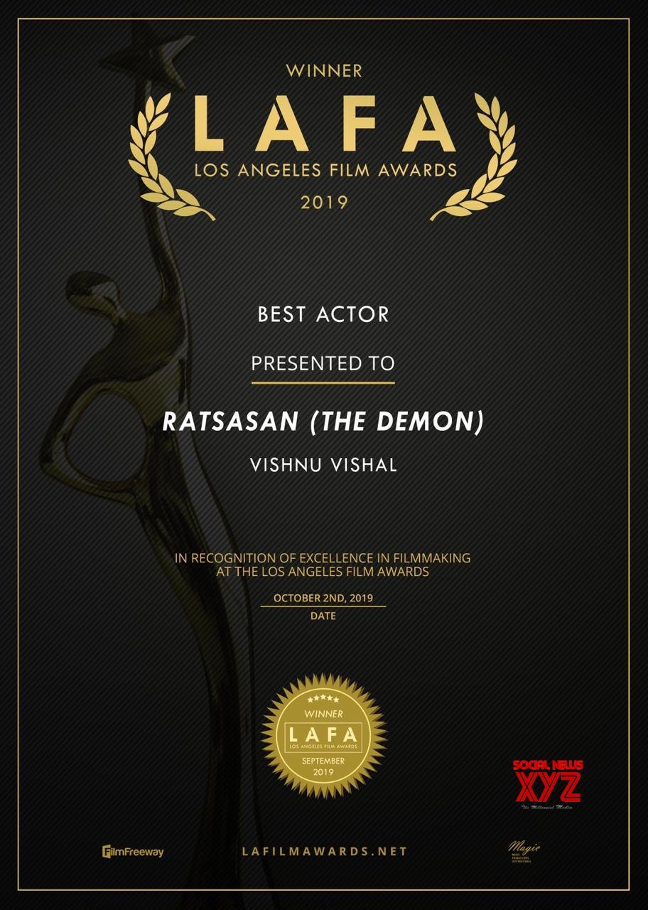 Ratsasan Wins 4 Awards At Los Angeles Film Awards - Social News XYZ