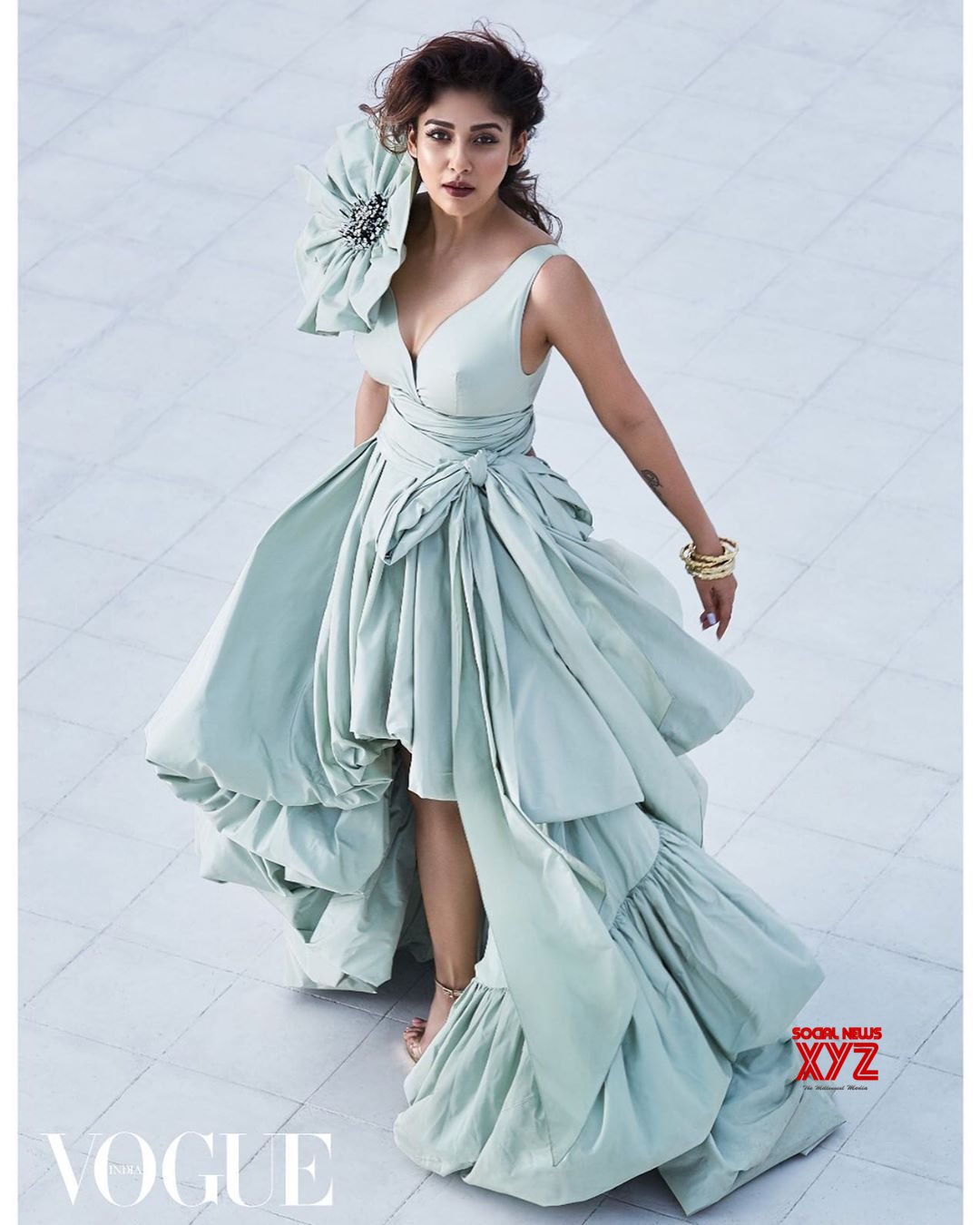 Lady Superstar Nayanthara Stunning Stills From Vogue Magazine Cover ...