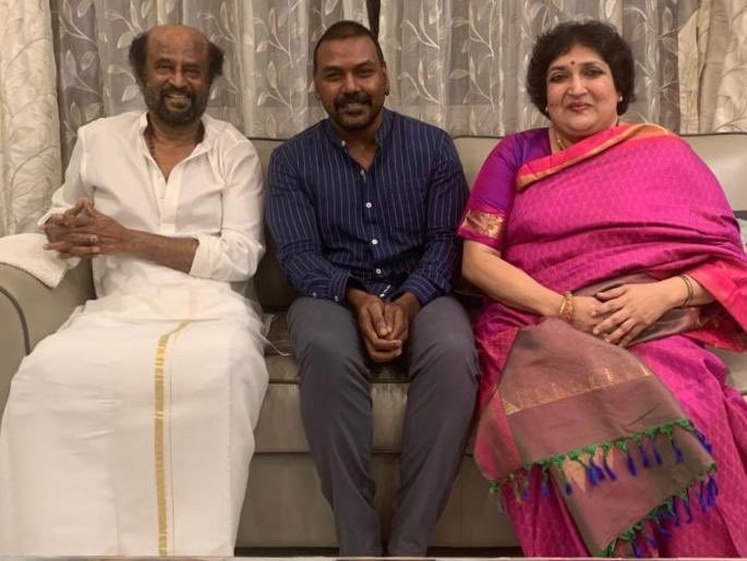 Raghava Lawrence Still With Rajinikanth And Latha Rajinikanth On ...