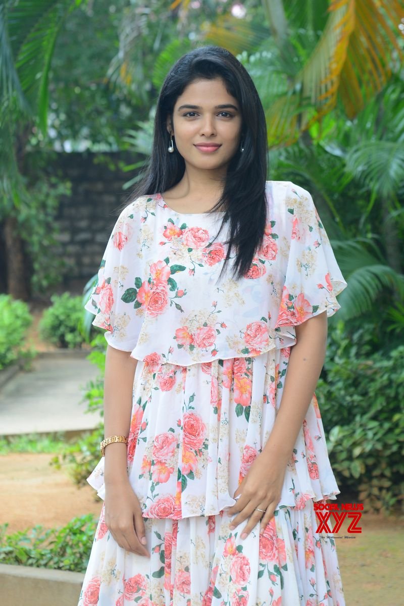 Actress Harshitha Chowdary Stills From Tholubommalata Movie Press Meet ...