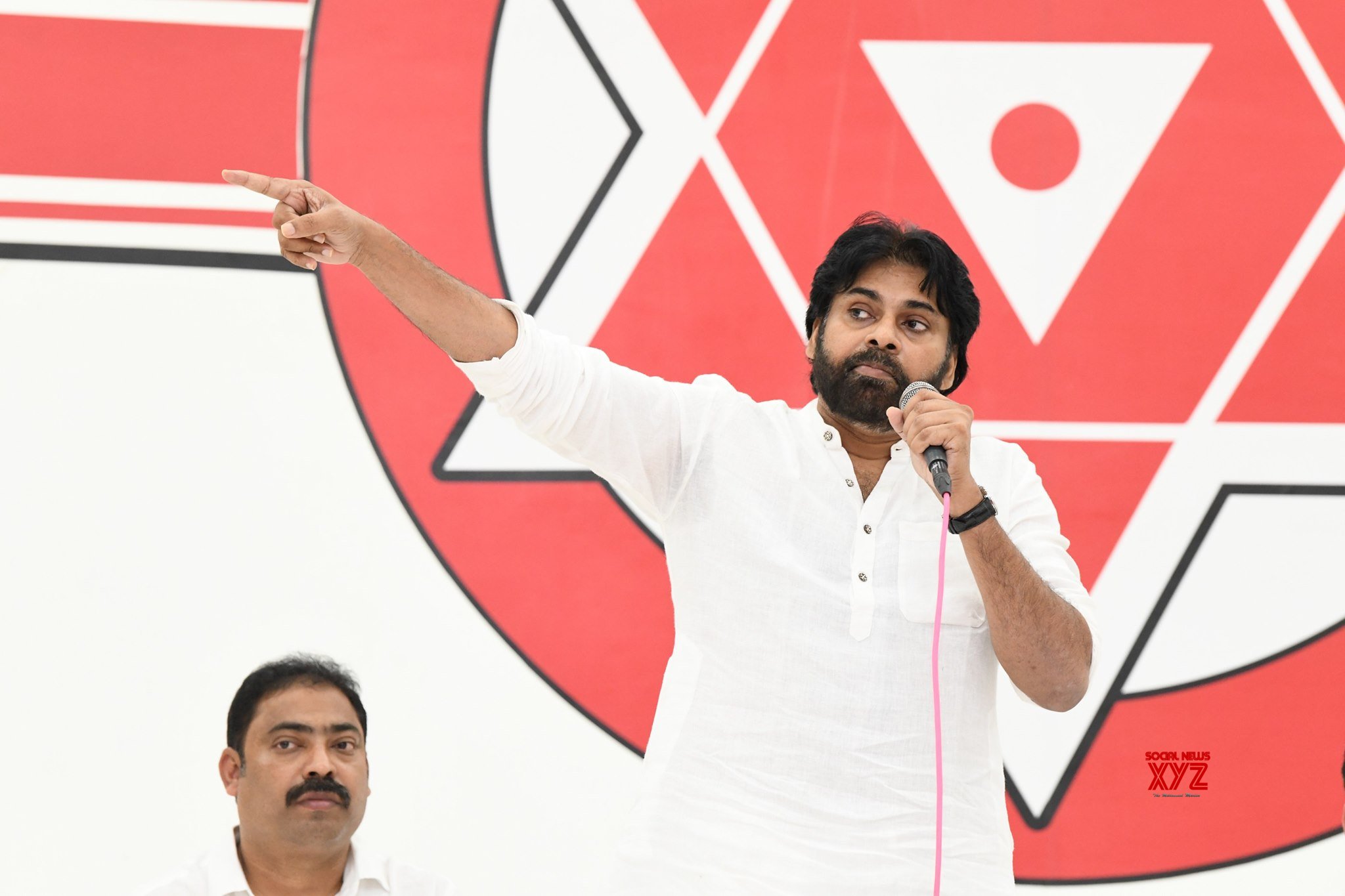 JanaSena Chief Pawan Kalyan At Prakasam District Review Meeting Gallery - Social News XYZ