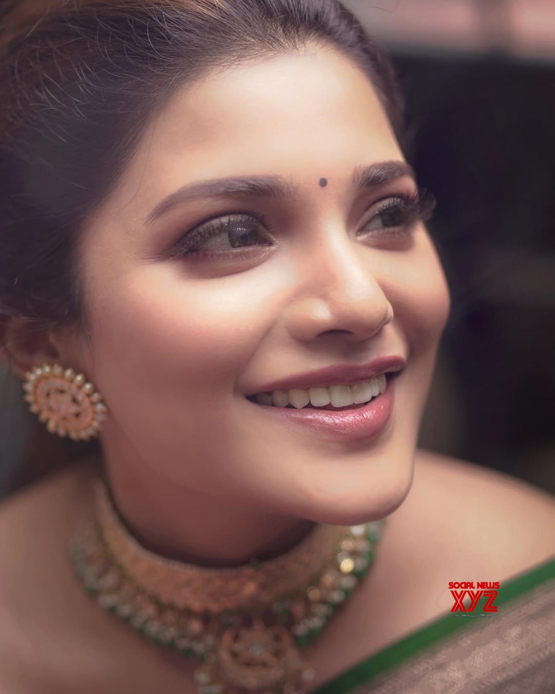 Actress Aathmika Gorgeous Diwali Stills - Social News XYZ
