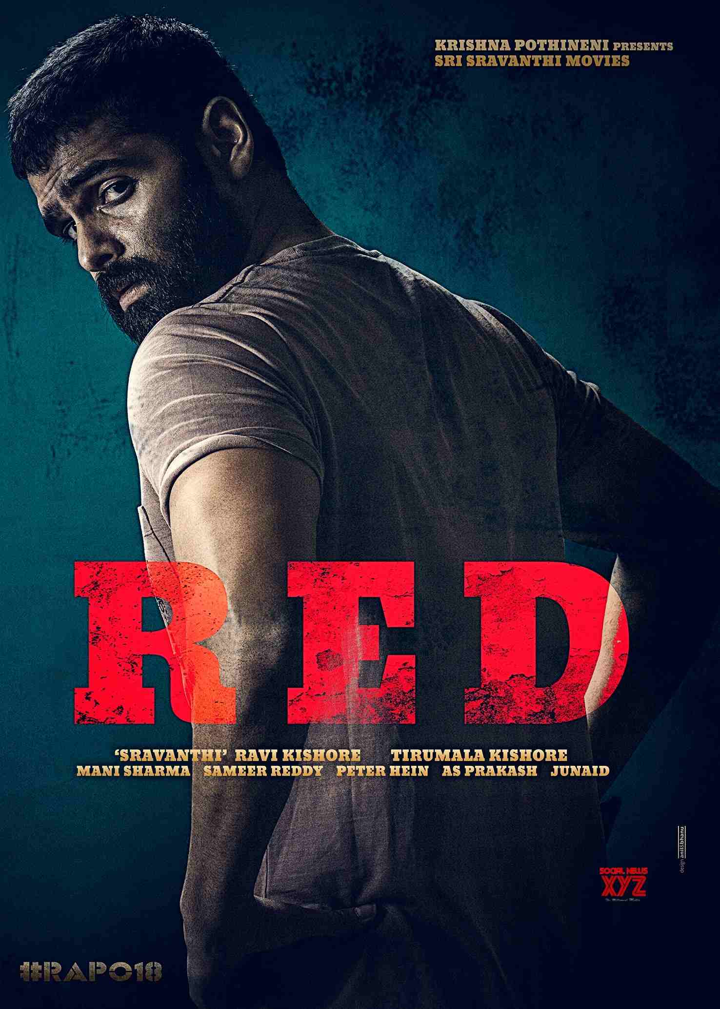 Ram Pothineni and Kishore Tirumala's Next RED Movie First Look Poster ...