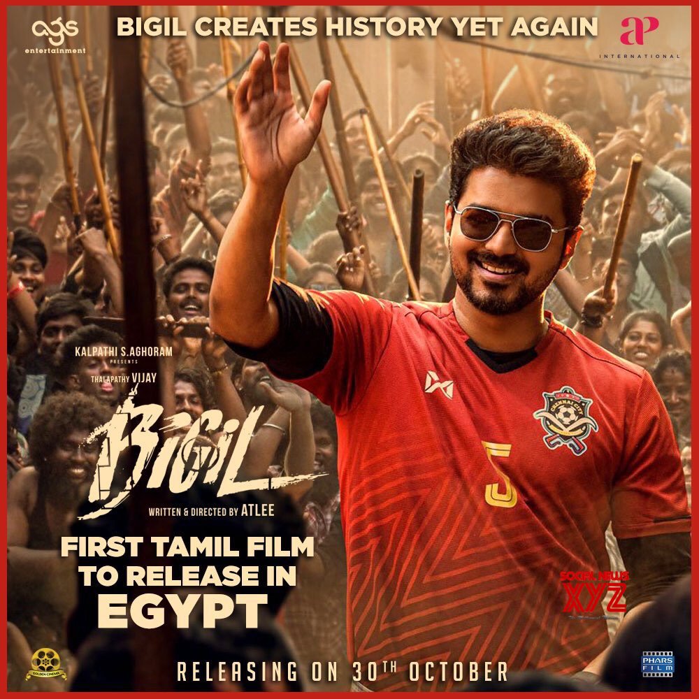 Thalapathy Vijay's Bigil Movie Becomes The First Tamil Film To Release ...