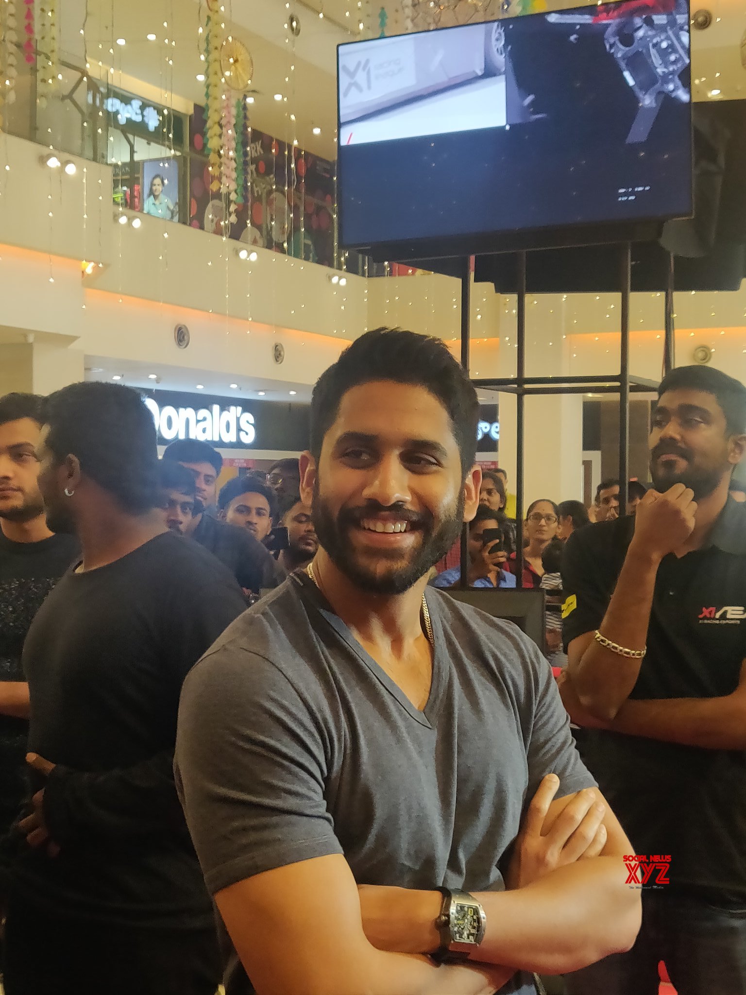 Naga Chaitanya Stills From X1 Racing eSports Experience Center In ...