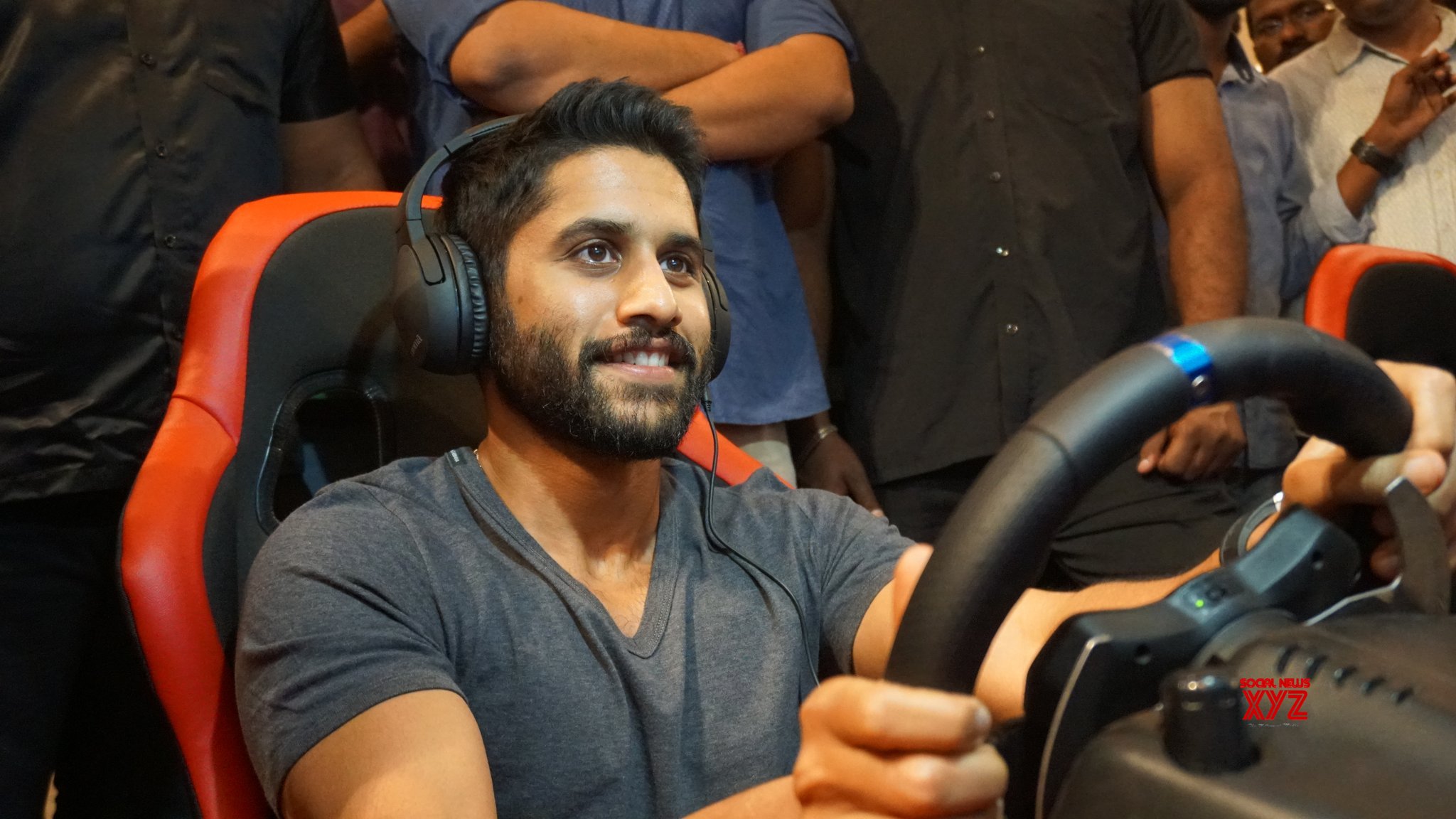 Naga Chaitanya Stills From X1 Racing eSports Experience Center In ...