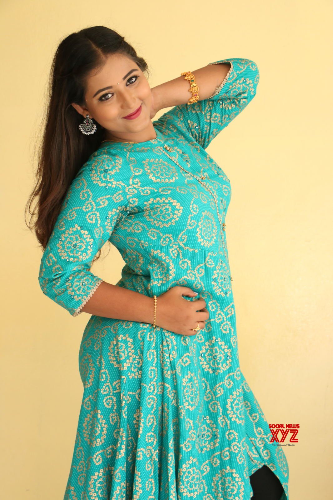 Actress Teja Reddy Stills From Rudra Nagu Movie Opening - Social News XYZ