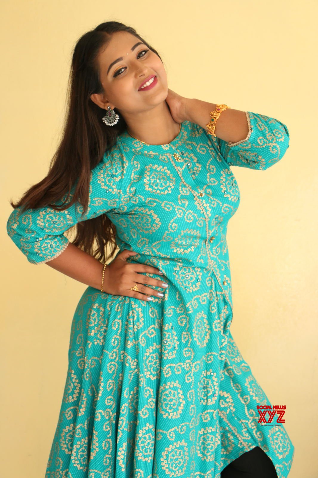 Actress Teja Reddy Stills From Rudra Nagu Movie Opening - Social News XYZ