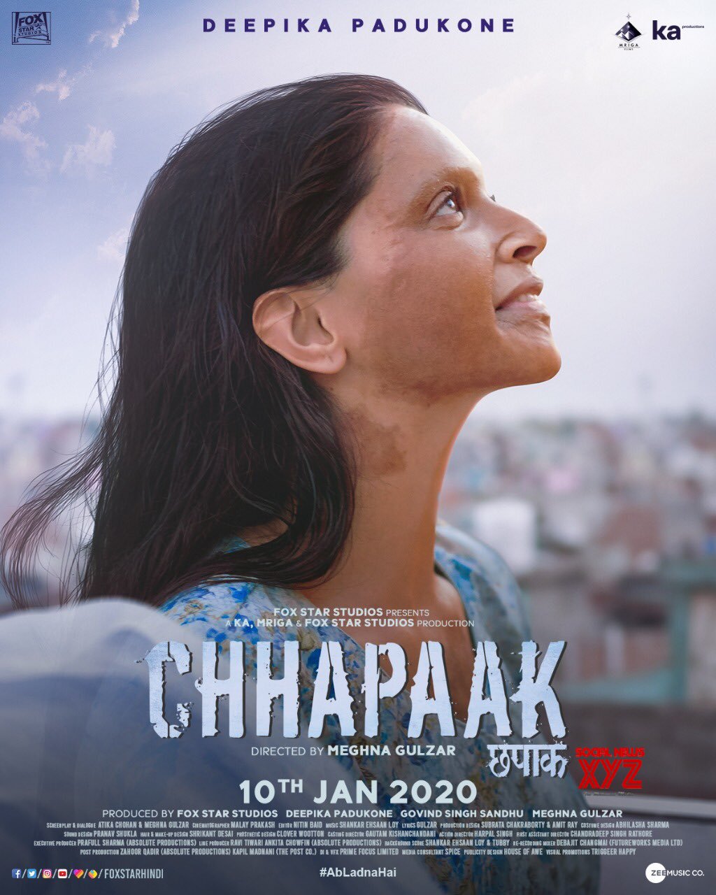 Deepika Padukone's First Look Posters As Acid Attack Survivor From The ...