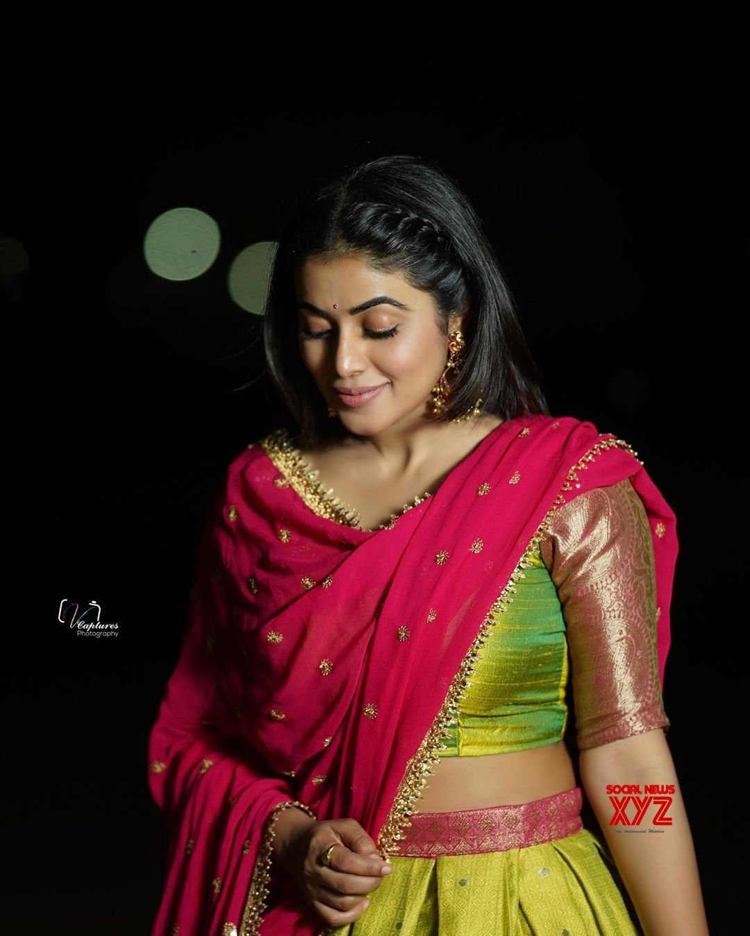 Actress Poorna Latest Traditional Stills - Social News XYZ