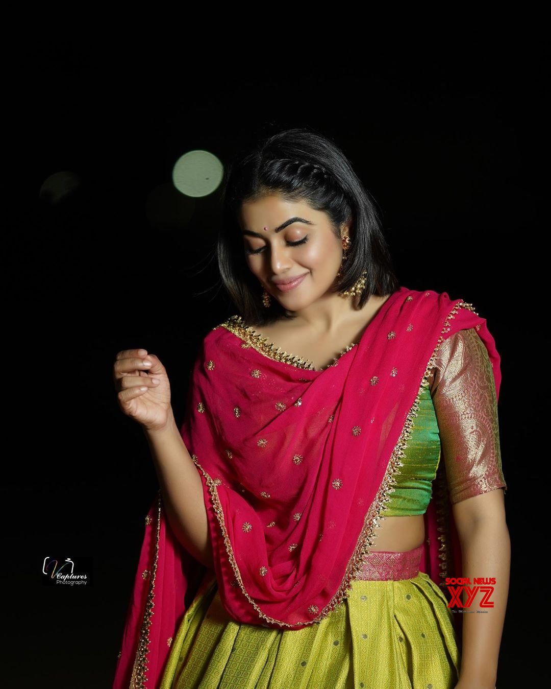 Actress Poorna Latest Traditional Stills - Social News XYZ