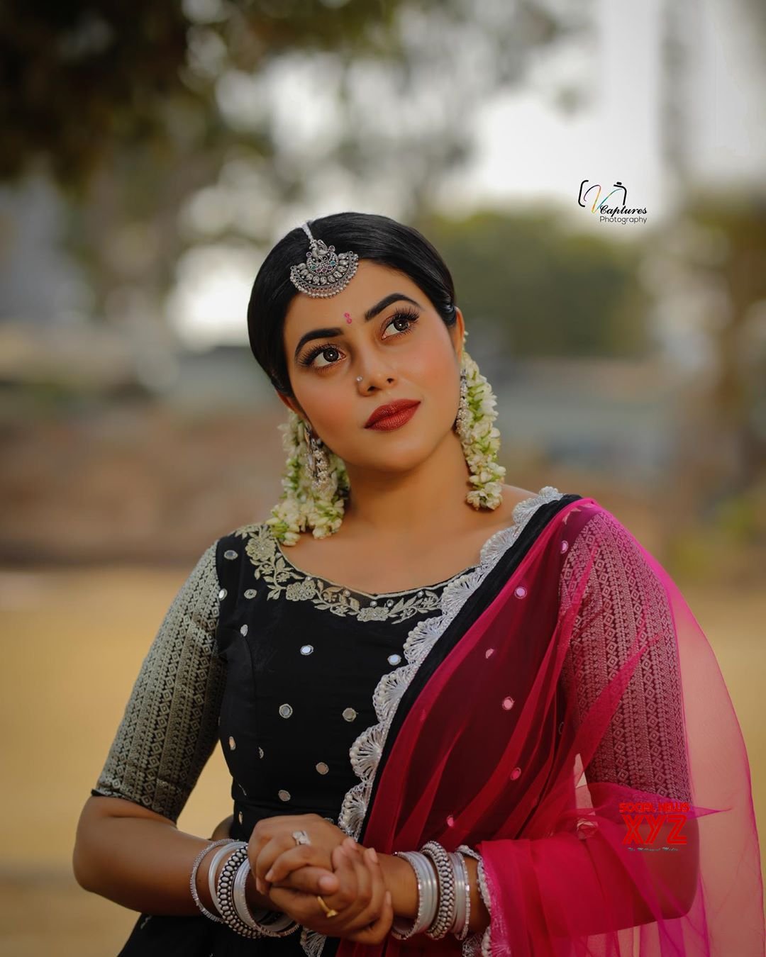 Actress Poorna Latest Glam Traditional Stills - Social News XYZ