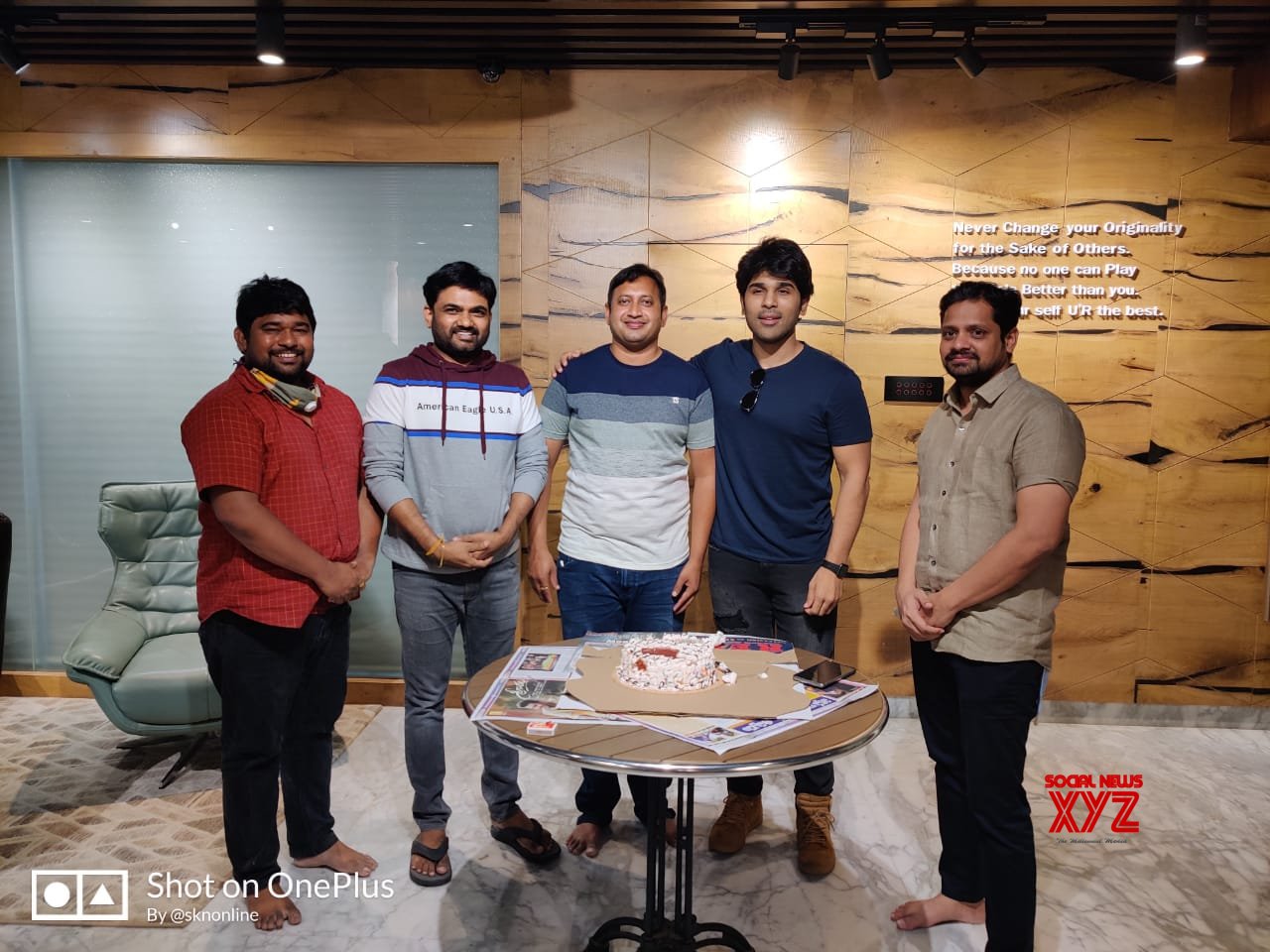 Producer SKN Birthday Celebrations Stills With Director Maruthi, Allu ...