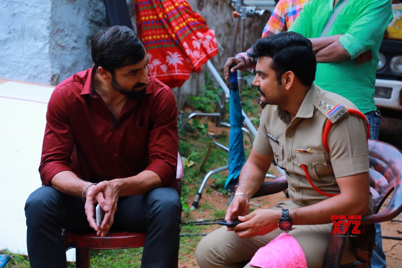 Vikramjeet Virk Stills With Hero Rupesh And Director Shivakumar From ...