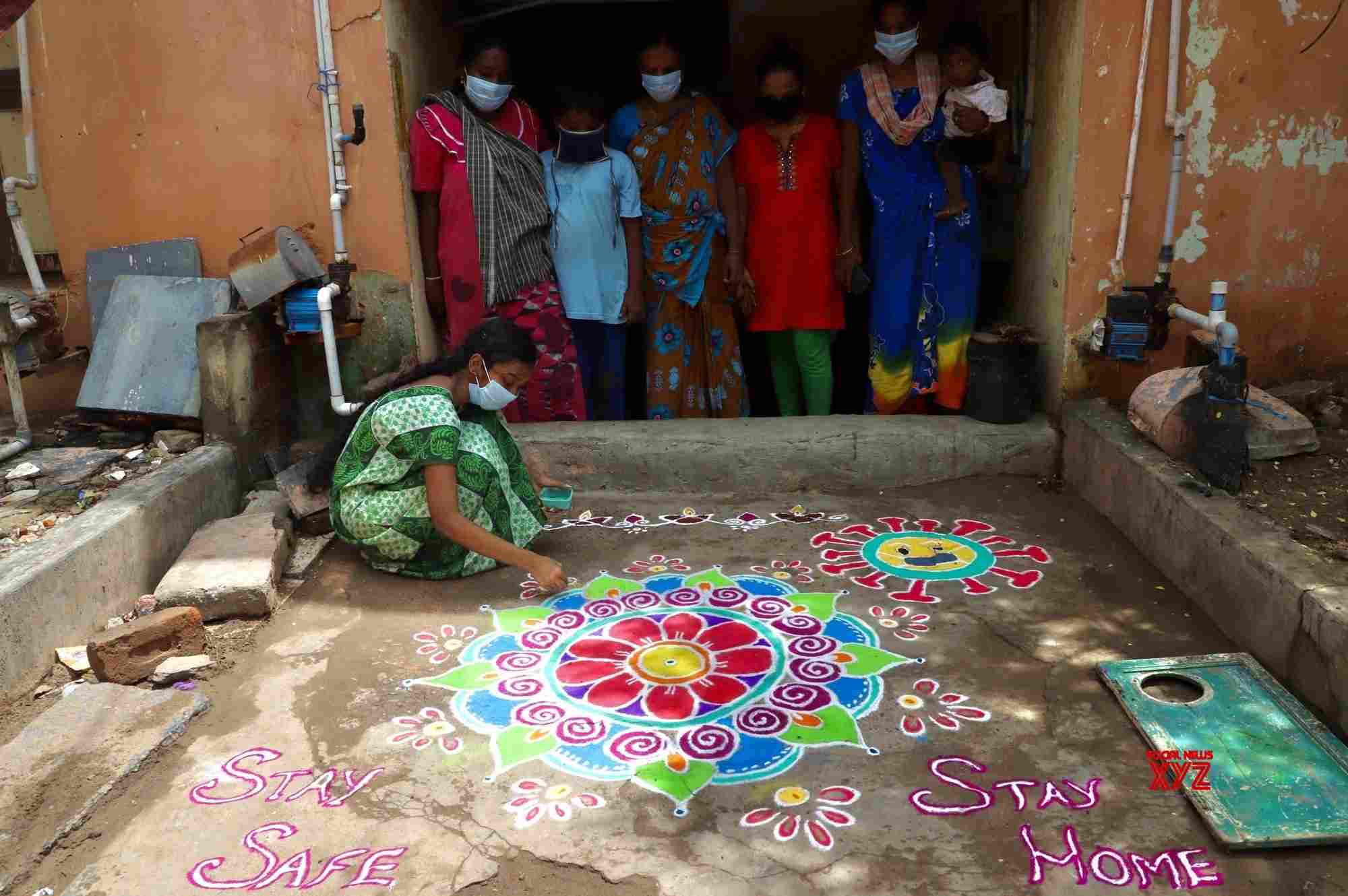Chennai: COVID - 19 awareness rangoli competition #Gallery - Social ...