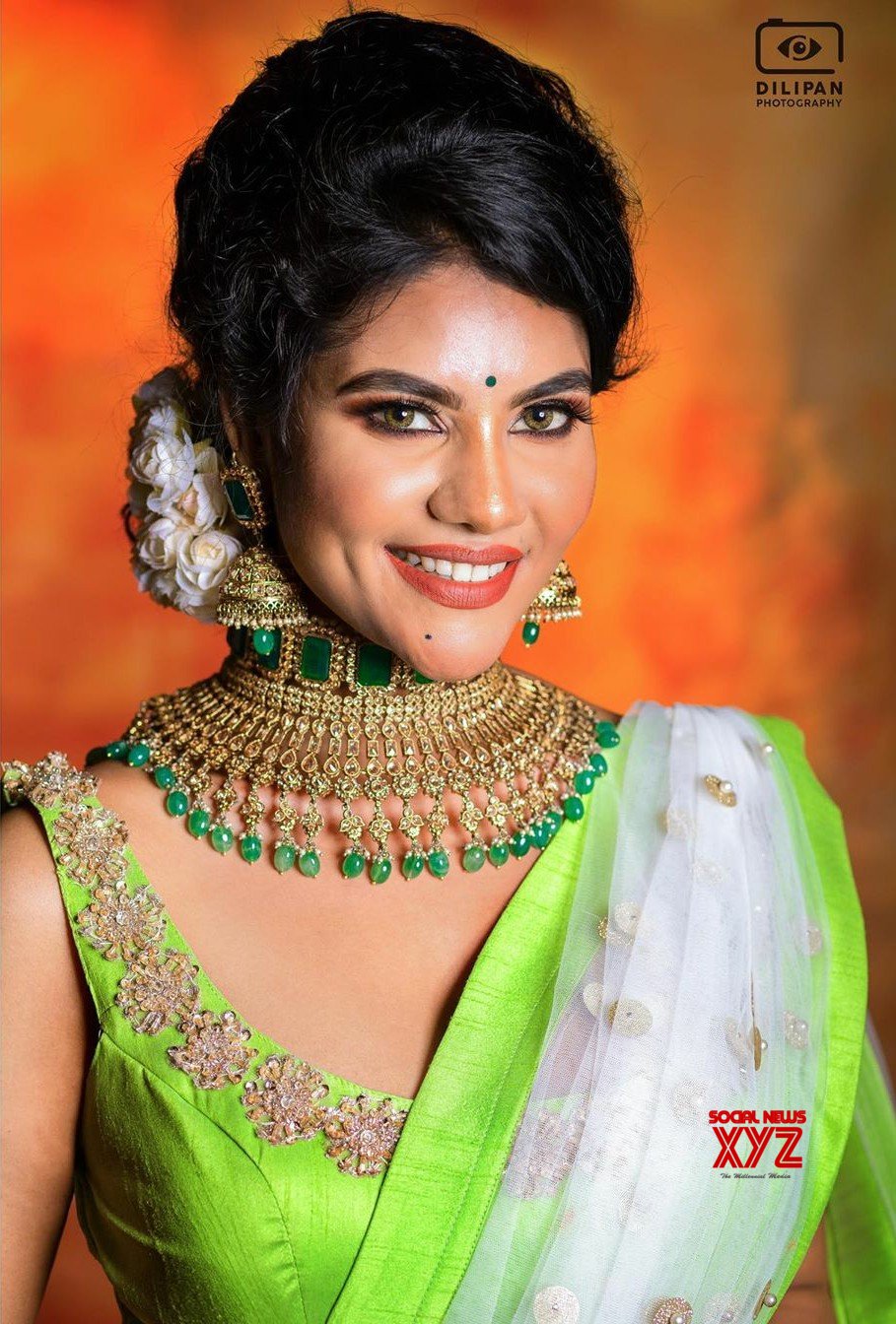 Actress Nivisha New Glam Traditional Stills - Social News XYZ