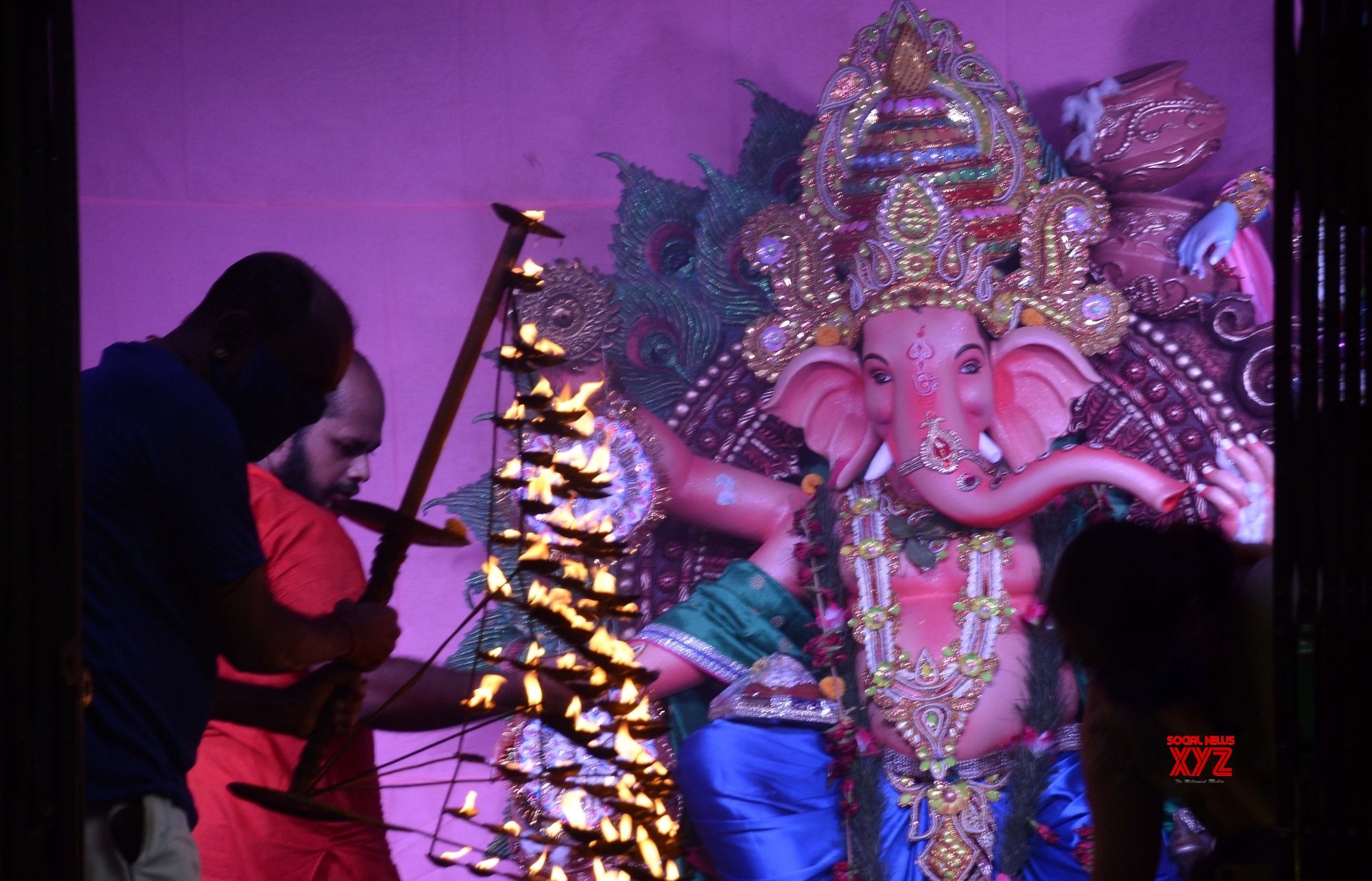 Kolkata: Ganesh Chaturthi celebrations at community pandal in Kolkata # ...