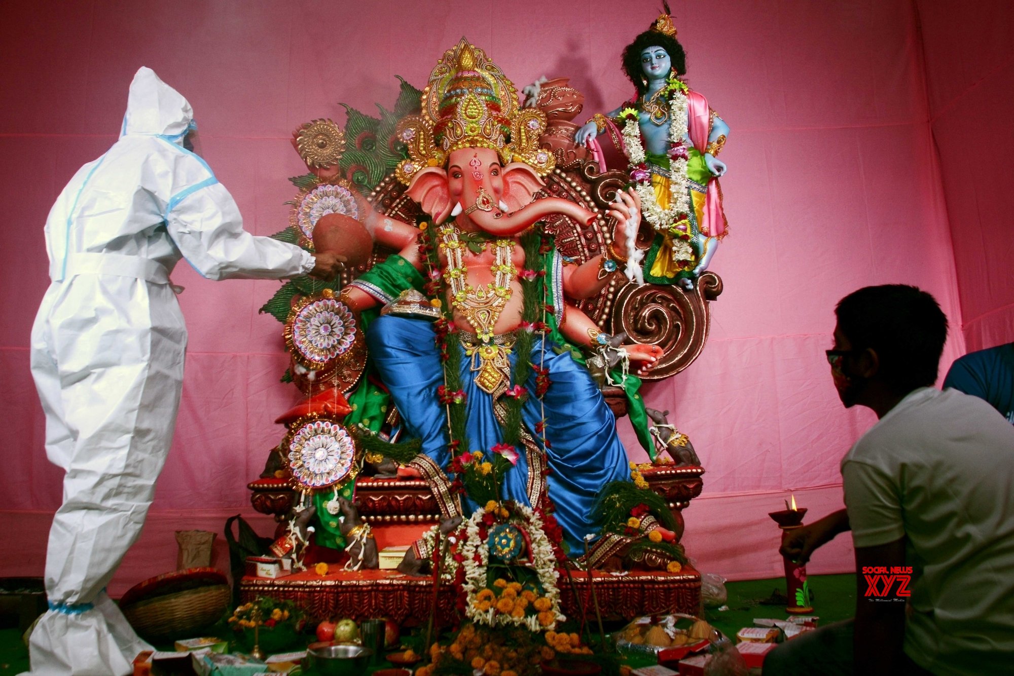 Kolkata: Ganesh Chaturthi celebrations at community pandal in Kolkata # ...