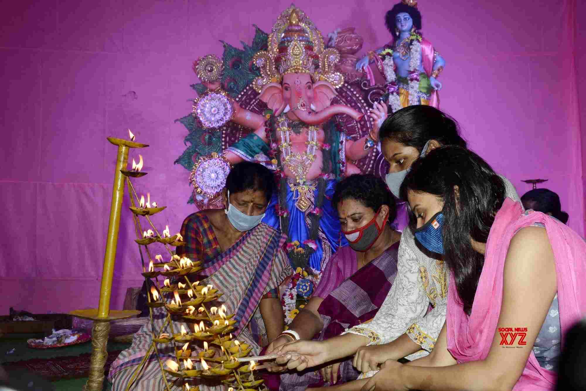 Kolkata: Ganesh Chaturthi celebrations at community pandal in Kolkata # ...