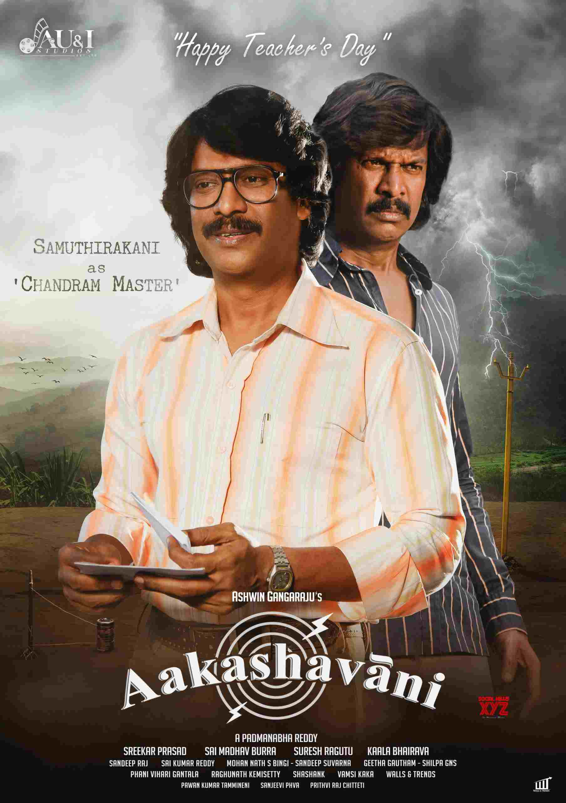 Samuthirakani HD Posters As Chandram Master In Aakashavaani - Social ...