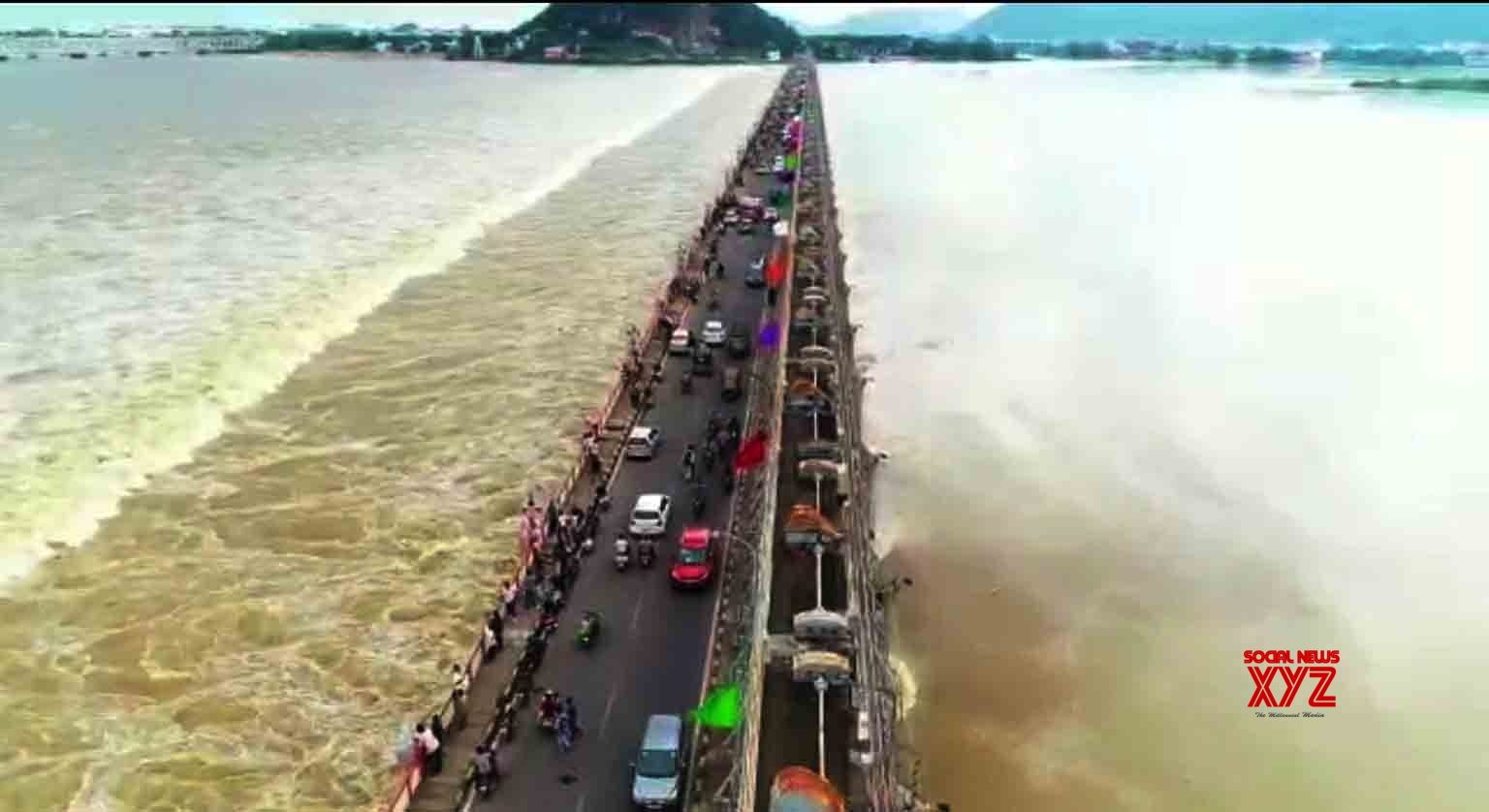 Vijayawada: Krishna river flood fury continues in the upstream and downstream of Prakasam ...