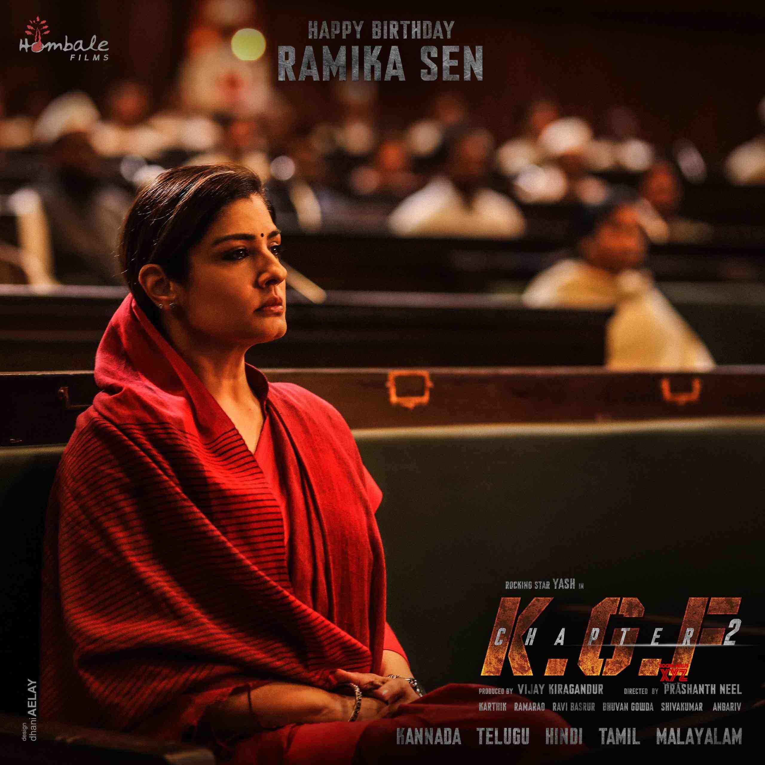 Raveena Tandon As Ramika Sen From KGF2 HD Posters And Stills - Social ...
