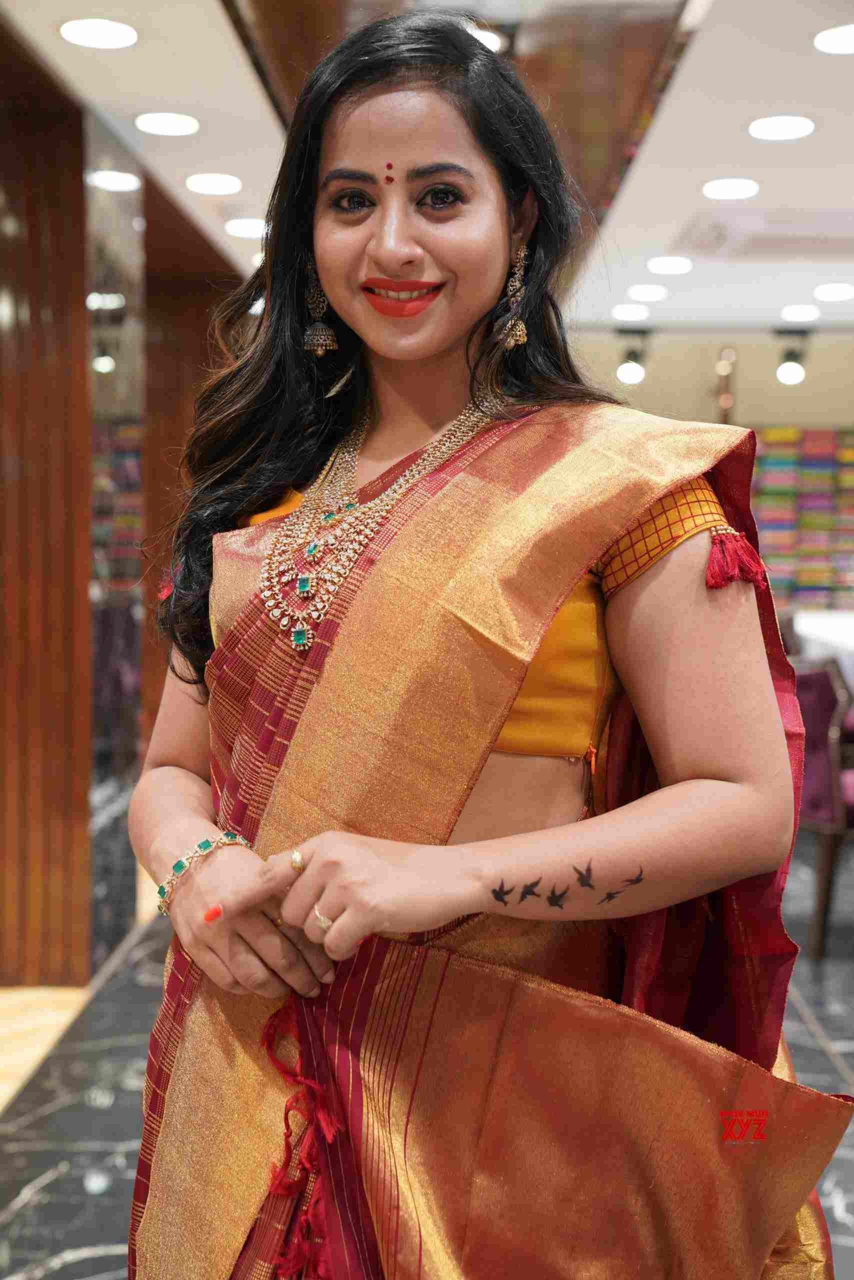 Actress Swathi Deekshit HD Stills From Brand Mandir Wedding Saree ...
