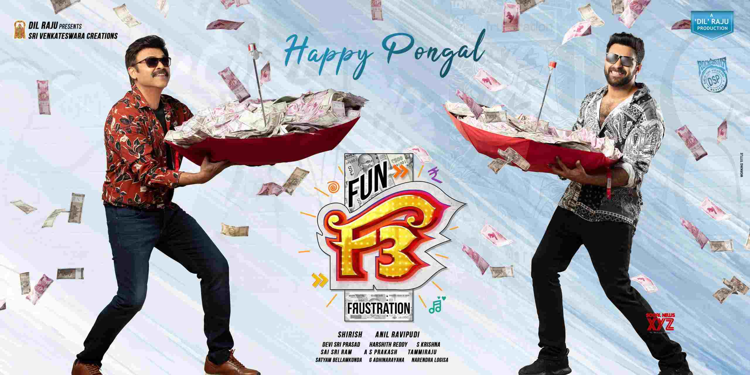 F3 Movie Sankranthi Wishes HD Poster And Still - Social News XYZ