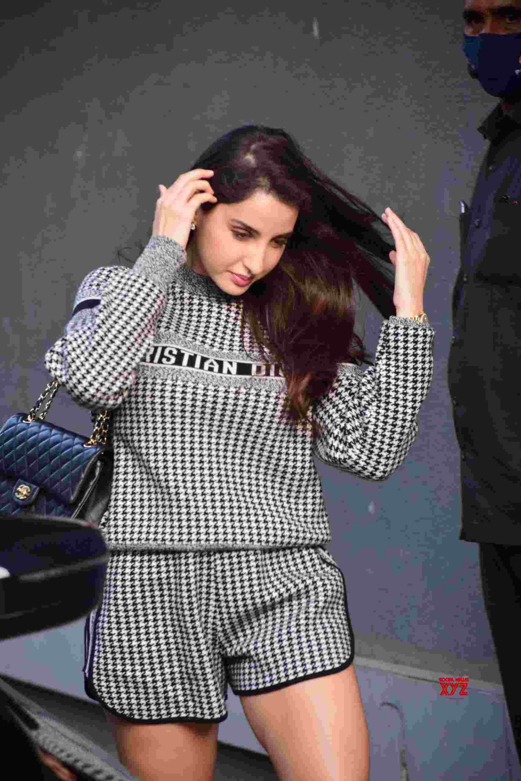 Actress Nora Fateh Spotted At Pooja Entertainment Office In Juhu HD ...